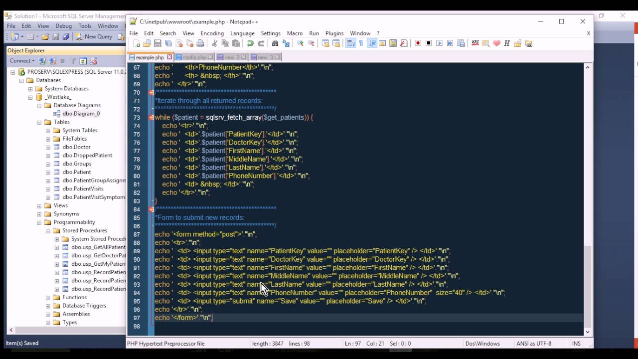 Database Project For MS SQL Server The Code Teacher