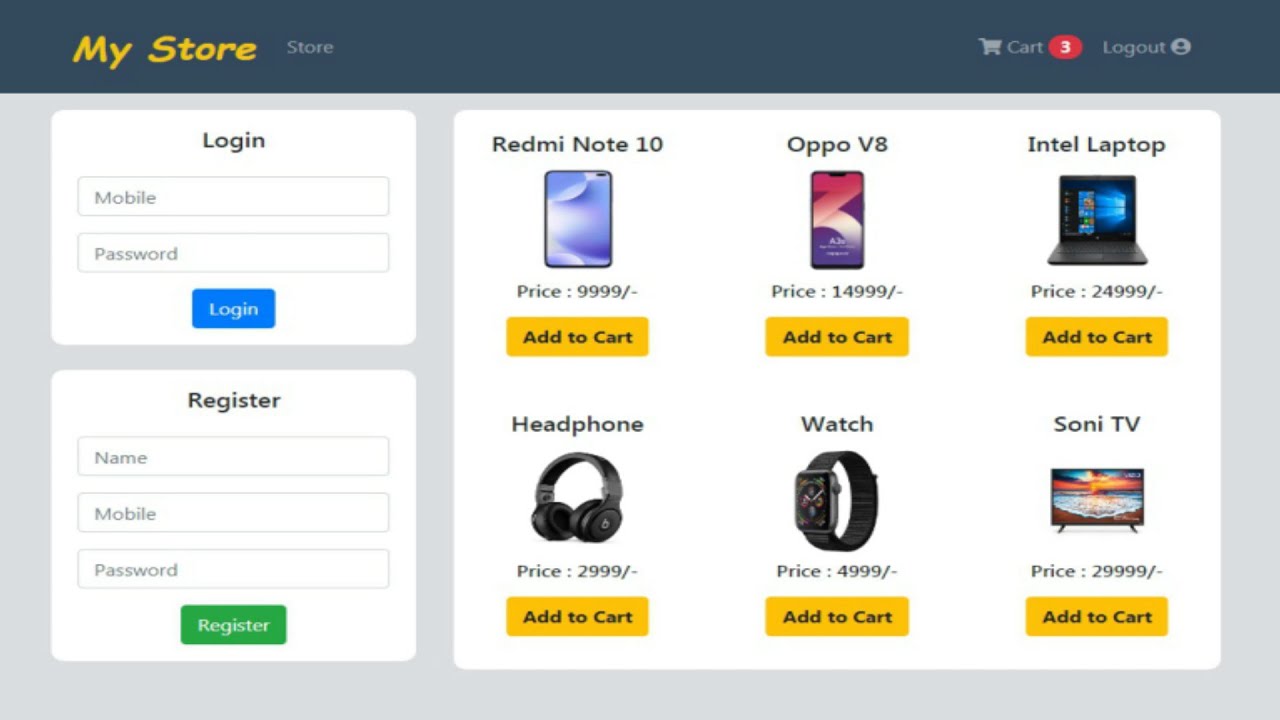 E commerce Project In PHP Mini Project For Computer Science PHP